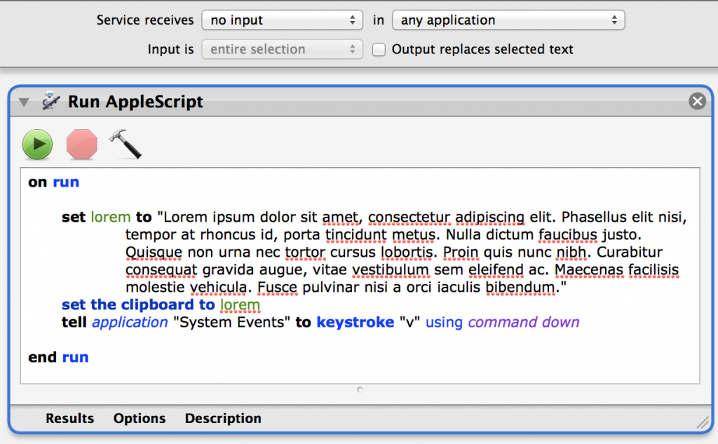 Make a dedicated Lorem Ipsum Key! (Mac OS X)